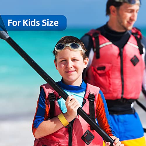 Civaner 4 Pieces Boat Floating Wrist Strap Floating Lanyard Wrist Strap for Kids Adjustable Wrist Safety Strap Float Neoprene Wristbands for Sports Accessories, 14 x 1.18 Inches