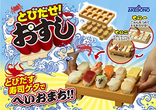 曙産業 Akebono CH-2011 Sushi Mold, Nigiri Sushi Sushi Maker, Approx. 7.9 x 4.8 x 1.7 inches (20 x 12.2 x 4.4 cm), Made in Japan