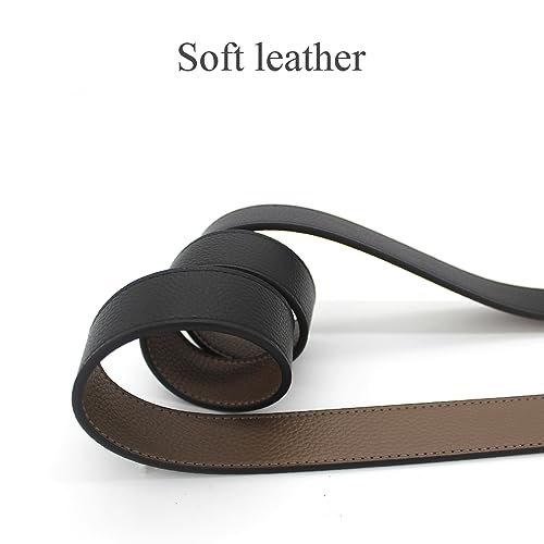 Generic Belt Classic Belt With Reversible Colors (Black/Brown), and Can be Freely Cut to Adjust, Medium, Blue