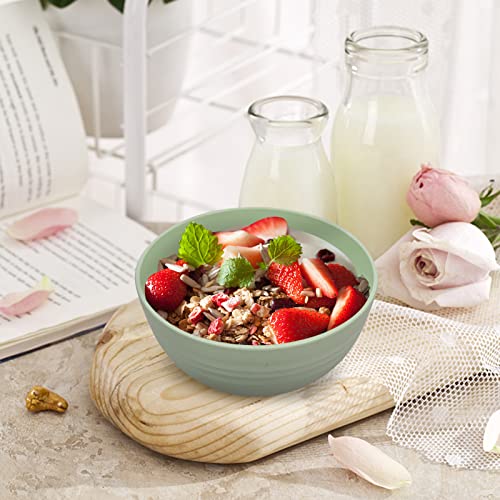 Epahi Unbreakable Cereal Bowls Set of 4, 26 OZ Microwave Dishwasher Safe Bowls Reusable Wheat Straw Bowls for Serving Soup, Oatmeal, Pasta and Salad