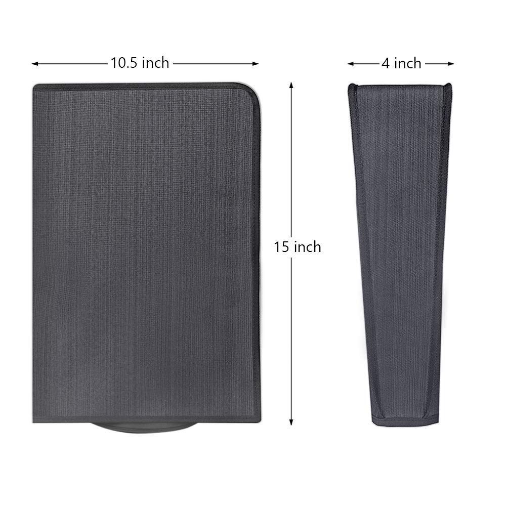 PS5 Nylon Comfortable Lining Dust Case, Anti-Scratch Waterproof Cover for Playstation 5 Digital Edition/Ultra HD Console (Ultra HD&Digital Edition, Black 4)