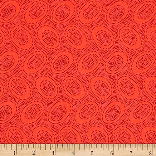 Kaffe Fassett Collective Aboriginal Dot Orange, Fabric by the Yard