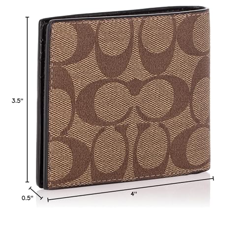 Coach ID Billfold Wallet In Signature PVC Canvas (Tan)