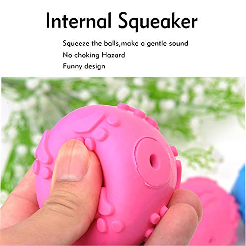 Nlmskzzy Dog Squeaky Balls ,Dog Balls for Small Medium Large Dogs Squeaky Toy Balls 3 Pcs