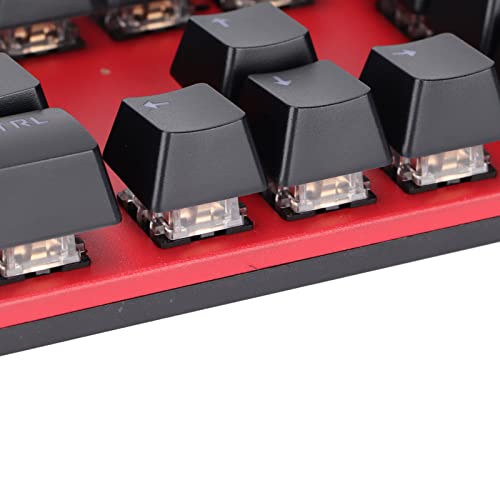 Kafuty-1 USB Mechanical Keyboard, 104 Keys Ergonomic PC Gaming Keyboard with 20 Kinds of Light Modes, Red Switch, for Win XP 7 8 10, for OS X 10.2 and Above(red)