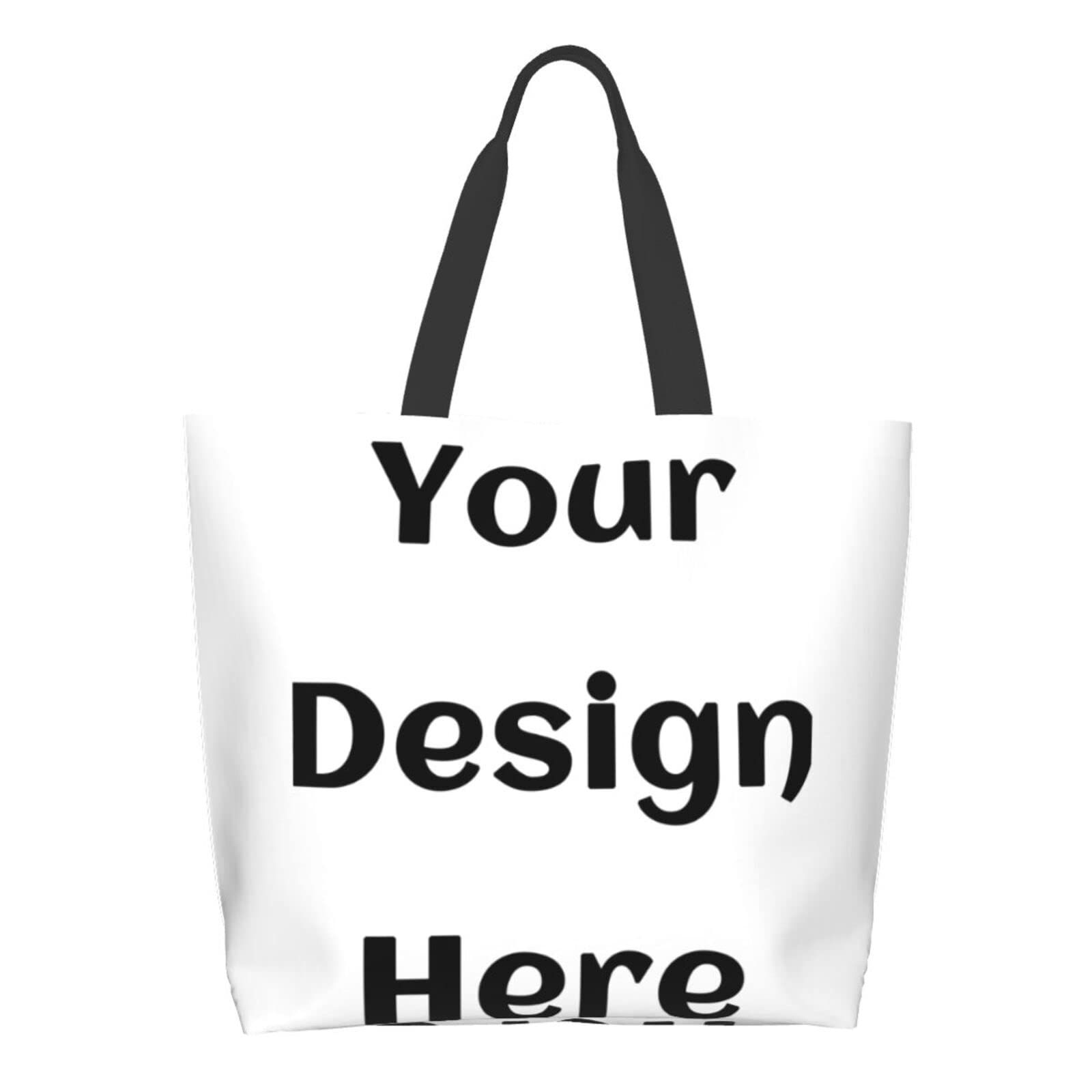 Custom tote bag Add Your Design Here Custom Tote Bag durable Great Gift Add Your Name Your Text Custom Tote Bag Custom Handbag, One Size