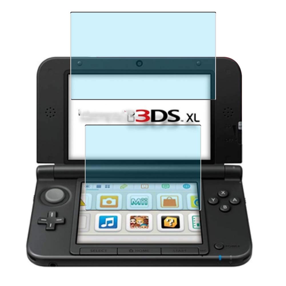 Puccy 2 Pack Anti Blue Light Screen Protector Film, compatible with Nintendo 3DS LL / 3DS XL TPU Guard ( Not Tempered Glass Protectors )