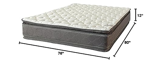 Nutan, 12-Inch Euro Top Firm Foam Encased Mattress/Orthopedic Support for A Restful Night, King