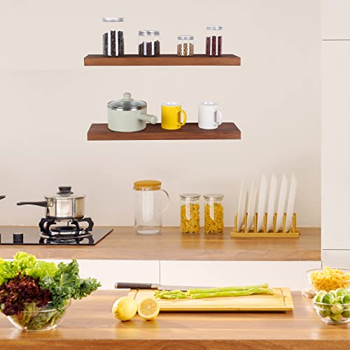 Floating Shelf ,Wall Shelf,Decor Wall Mounted Shelves ,Hanging Shelf Set for Bathroom Kitchen Living ,Kitchen,Room Bedroom Storage