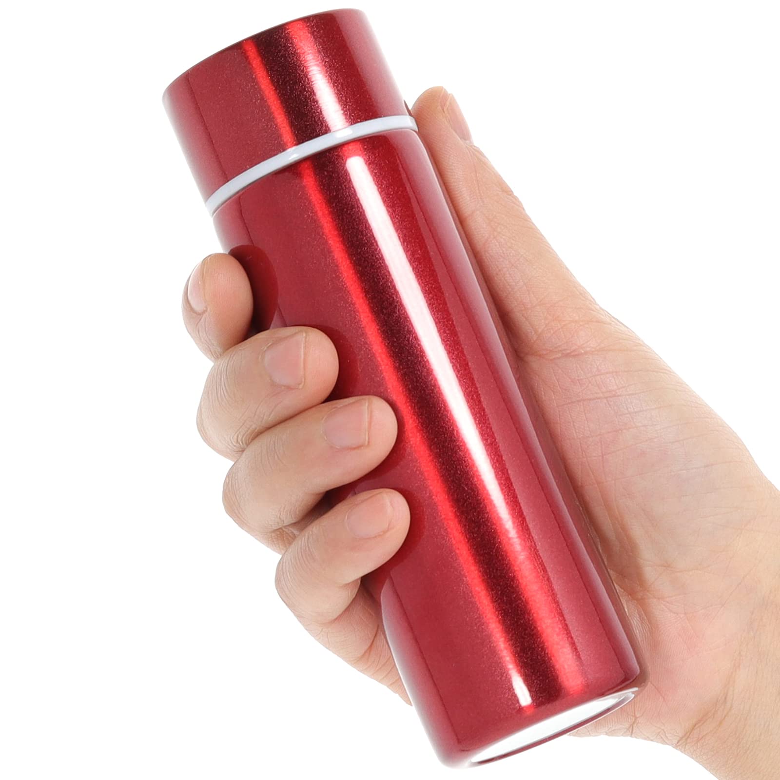 Dxobay Cute Slim Water Bottles, Mini Kids Water Bottle, Insulated Stainless Steel Water Bottles, Thermos Water Bottle with Vacuum Sealing & Double Wall Design(4.4 Oz, Red)
