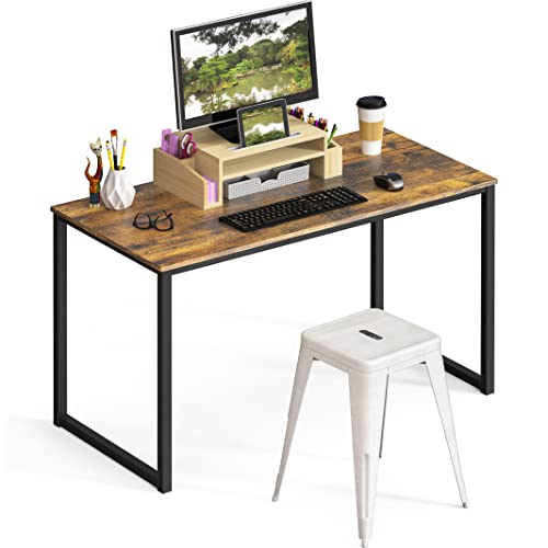 SHW Home Office 40-Inch Computer Desk, Rustic Brown