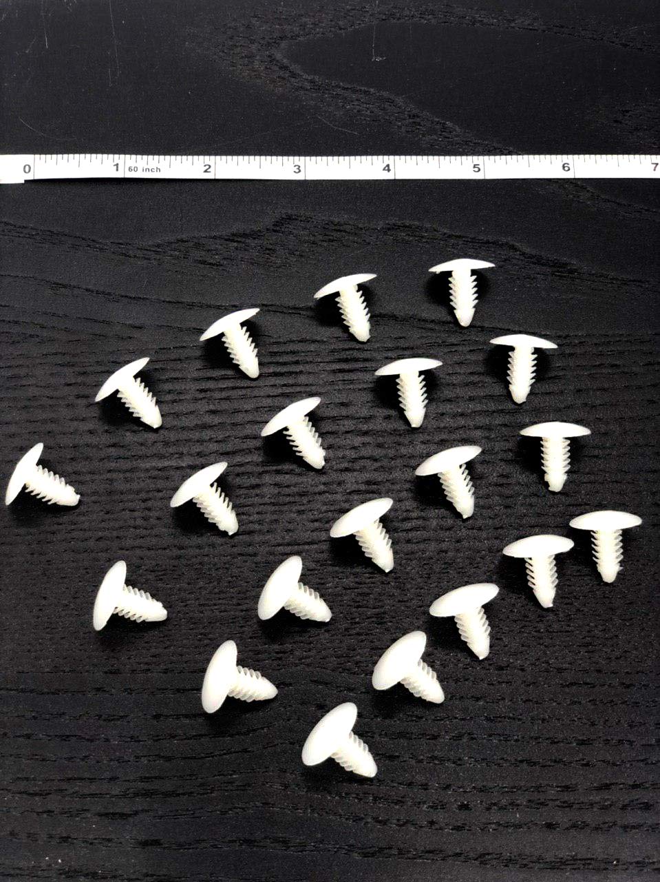 KOMORAX 100 pcs Large Plastic Multi-Gauge Rivet 1/4" Hole Patio Strapping Fasteners Webbing Lawn Chair Lounge