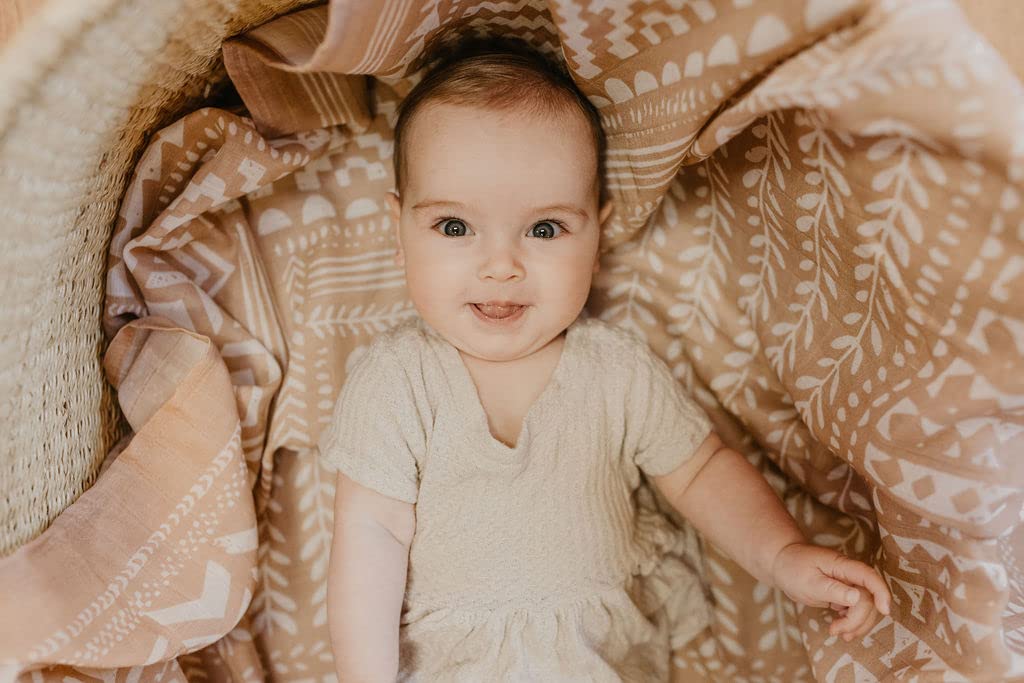 Mini Wander New Solid Color Swaddle Blankets (Wheat (Maple Sugar))