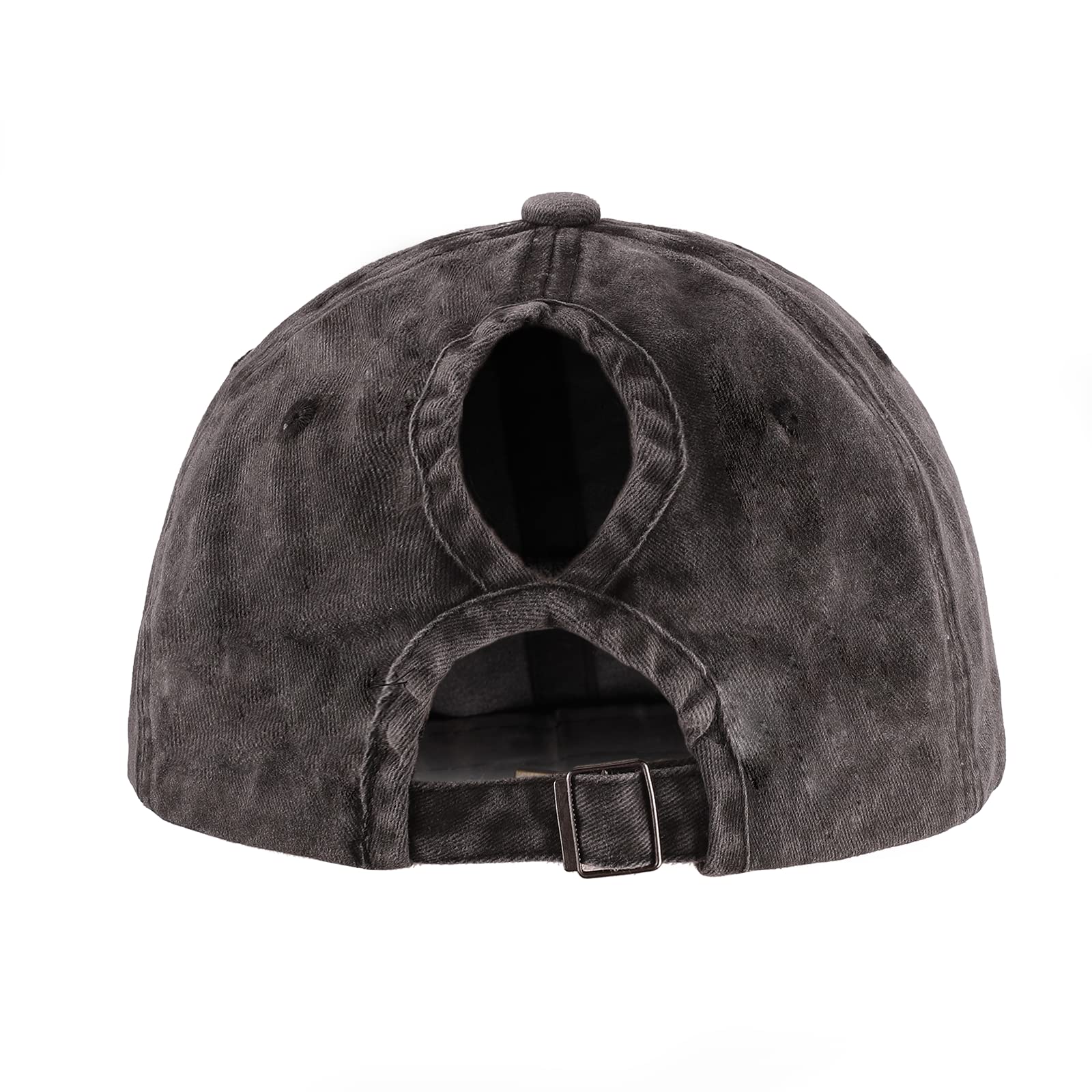 Embroidered Baseball Mom Baseball Cap Women Ponytail Vintage Distressed Low Profile Dad Hat Adjustable One Size Black