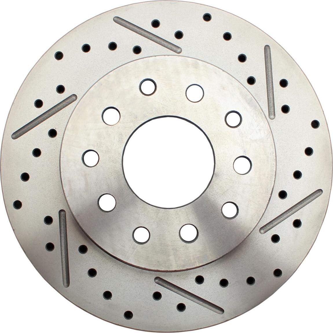 Speedway Rear Drill/Slotted Disc Brake Kit, 64-72 GM A-Body, Red