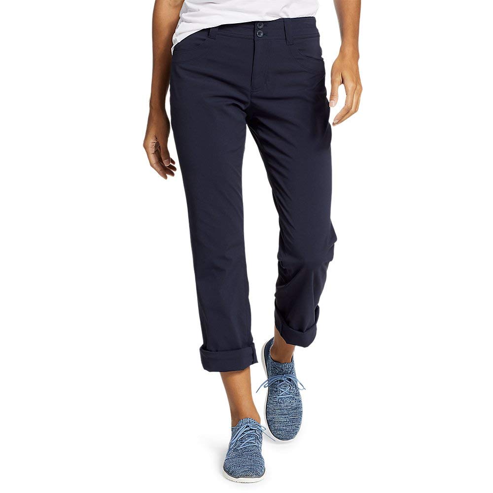 Eddie Bauer Women's Sightscape Horizon Convertible Roll-Up Pants, Blue Smoke, 10