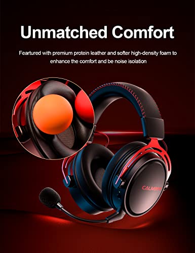 DEEBOX Gaming Headsets for PS5 PS4 Xbox Switch, Noise Cancelling Over Ear Headphones with Mic, Bass Surround, Soft Memory Earmuffs for Laptop PC Mac