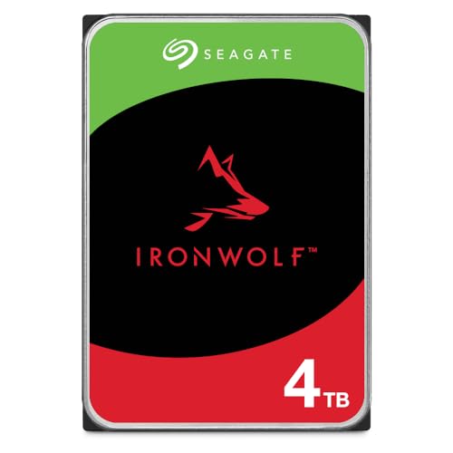 Seagate IronWolf ST4000VN006 4 TB Hard Drive - 3.5" Internal - SATA (SATA/600) - Conventional Magnetic Recording (CMR) Method