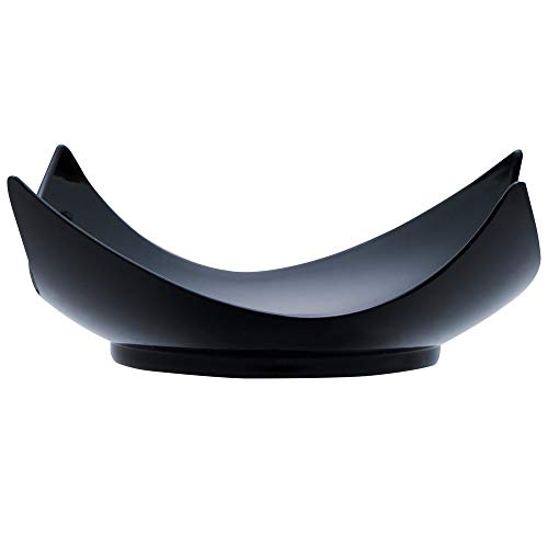 Fineline Settings Disposable Plastic Sample Plates-2.75" | Black | Tiny Temptations | Pack of 10 Trays
