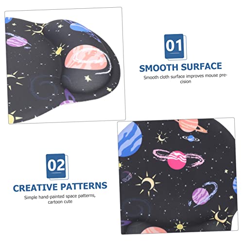 Ergonomic Pad Bowl Pad Keyboard Wrist Support Desktop Mat Pad Mat for Desk Pad with Wrist Support Print Pads Rest Pad Mousepad with Wrist Rest Padded Pad Sponge Pad Silica Gel Pad