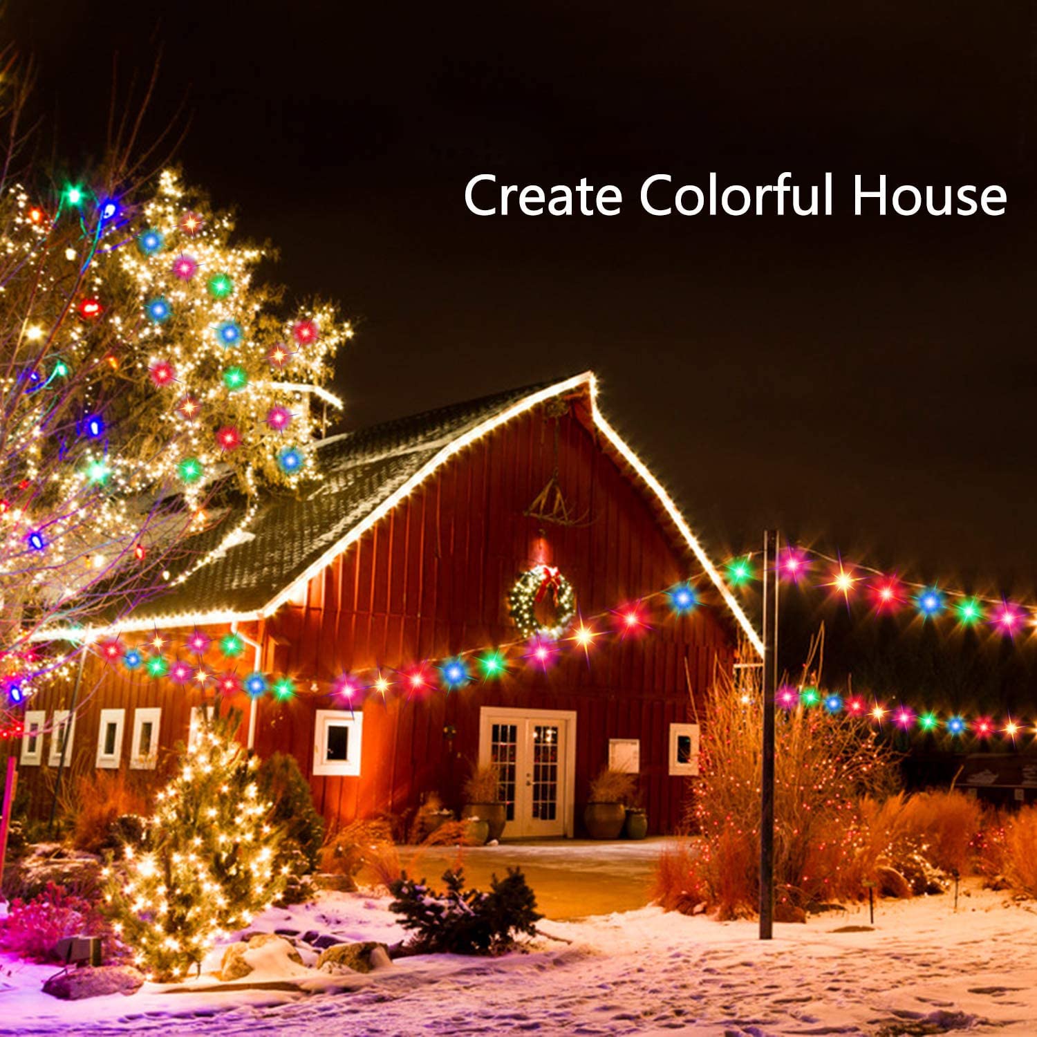 VTpower 50FT Outdoor String LED Lights G40 Shatterproof 0.6W Clear Globe Bulb E12 Base Hanging Lights with (2 Spare),Connectable for Indoor/Outside Garden Backyard Patio 50 Lamp Multicolor…