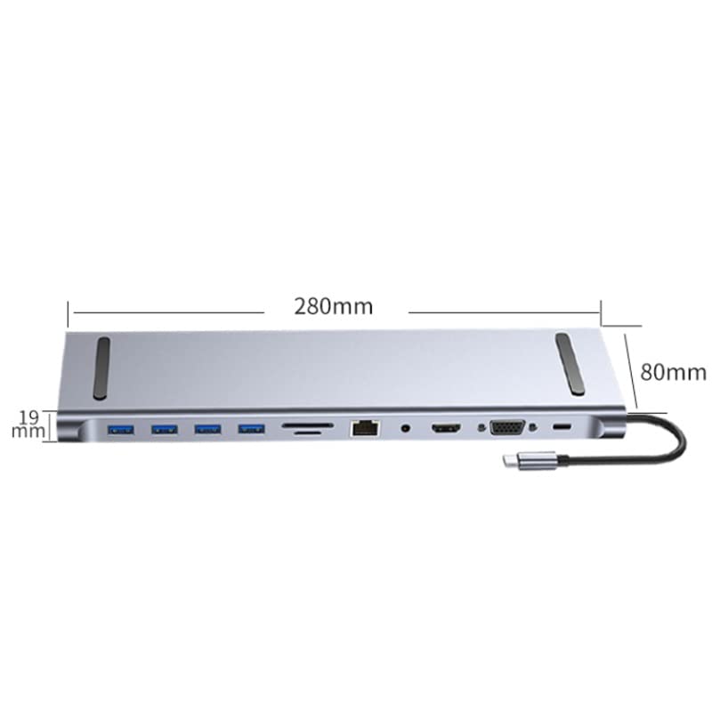 GENIGW Hub Splitter Multiport Adapter Laptop Computer Converter Extender