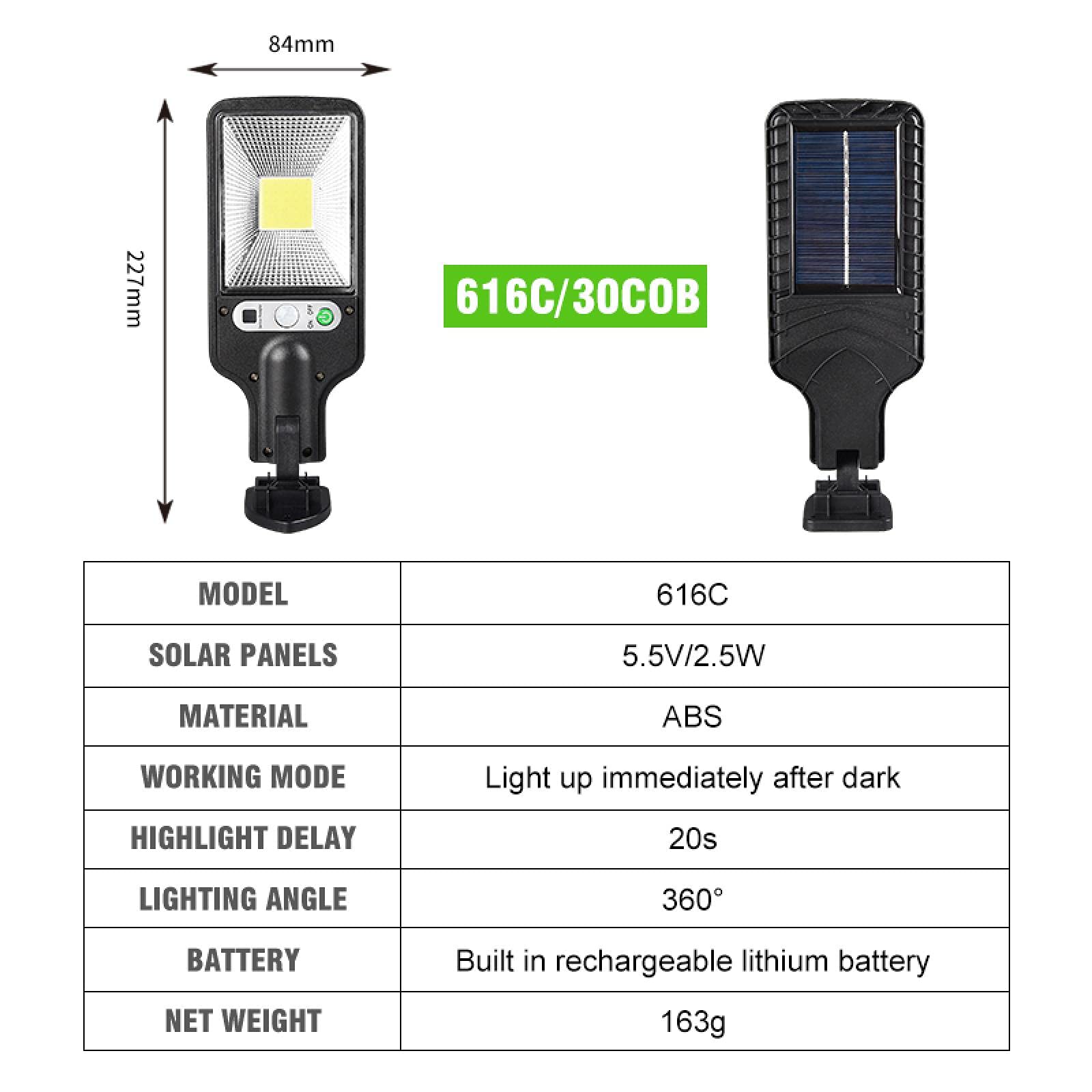 Wall Lampled Solar Light Outdoor Waterproof Lighting Garden Wall Light Street Adjustable Angle Solar Lamp Home Indoor Lighting Access 616B