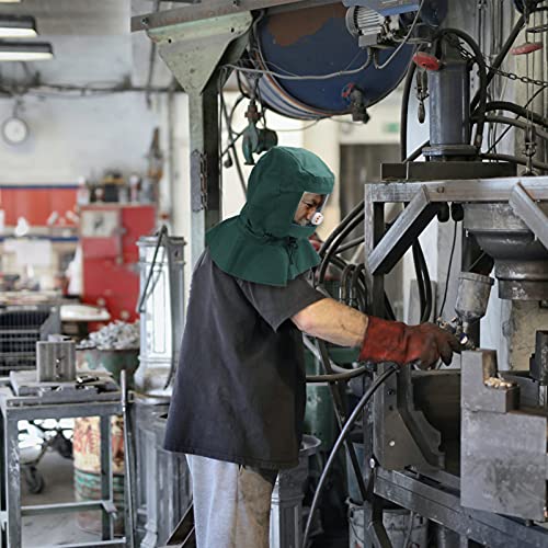 Hazmat Suit Plaque Sandblasting Equipment Sandblasting Sand Polishing Hood Head Protection Equipment Sand Painting Protective Sandblaster Shawl Cap Air Sandblaster Face Protector