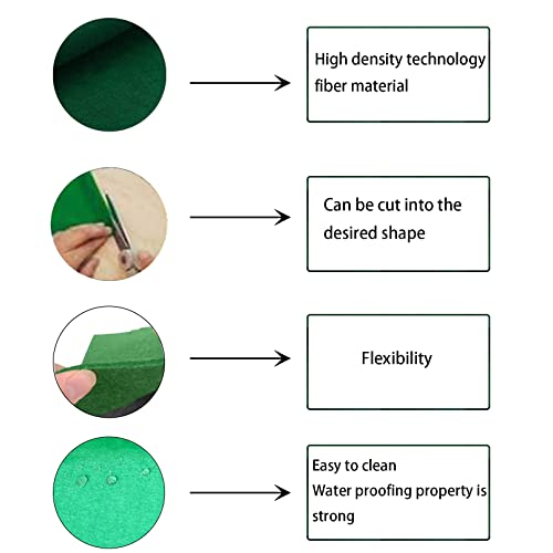 MUYG 2 Pcs Reptile Carpet Mat,Reptile Terrarium Carpet Substrate Floor Bearded Dragon Tank Liner Mats Supplies Soft Pet Habitat Bedding for Gecko Leopard Gecko Tortoise Snake 23.6" x 15.7"(Green)
