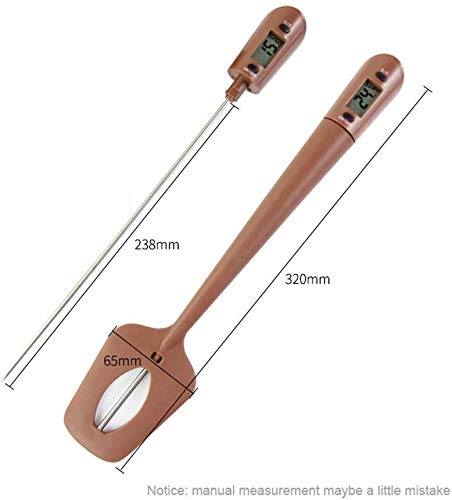 Efeng Candy Thermometer Spatula,Digital Cooking Thermometer with Pot Clip β Silicon Spatula with Meat Thermometer, Instant Read Thermometer Spatula for Candy,Chocolate,Grill Meat Cooking