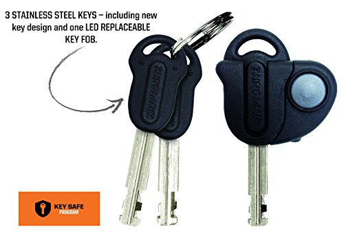Kryptonite New York Standard Bike U-Lock, Heavy Duty Anti-Theft Bicycle U Lock Sold Secure Gold, 16mm Shackle with Mounting Bracket and Keys, Ultimate Security Lock for Bicycles E-Bikes Scooters