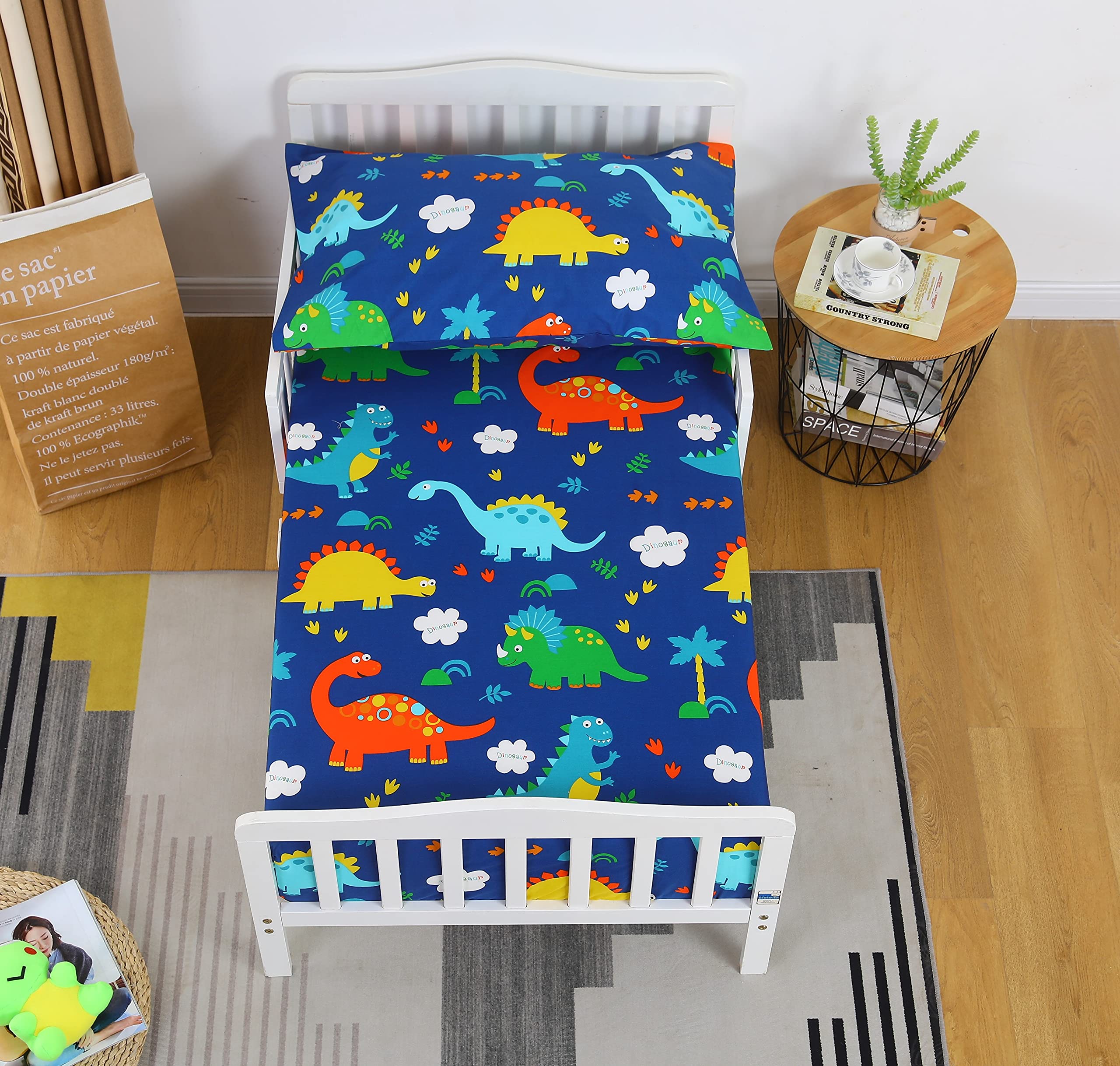 Changing Pad Cover - Soft Mini Crib Sheets for Boys and Girls 1 Pack 32×16 Inch Unisex Change Pad Sheets Dinosaur - by UOMNY