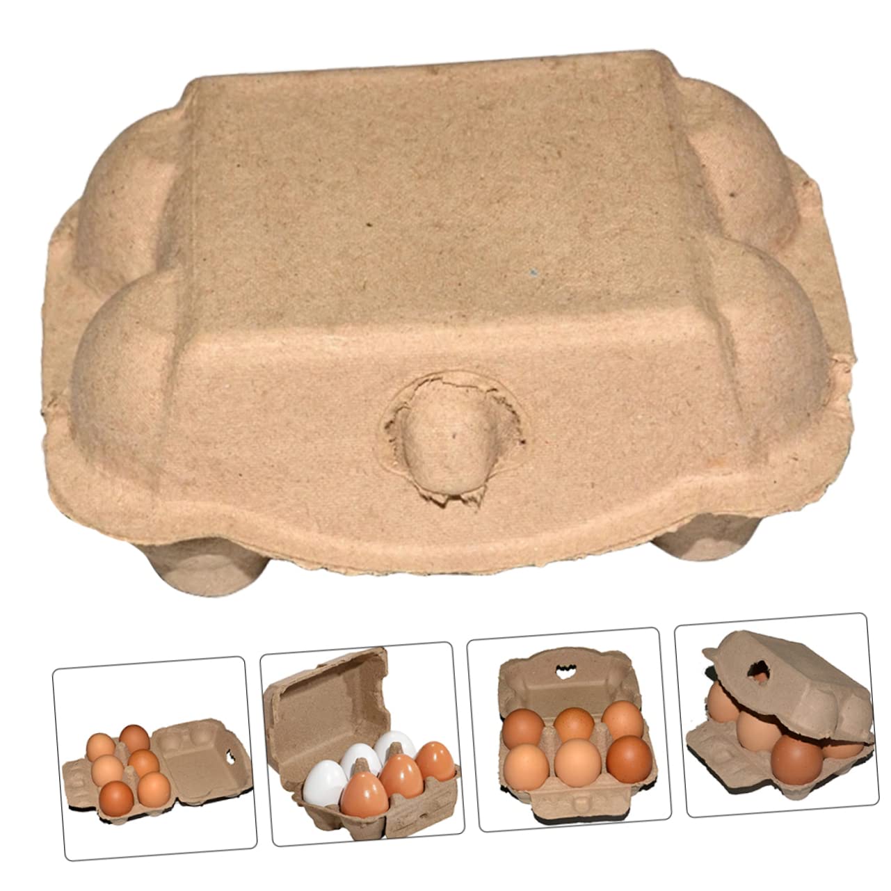 Egg Container 20pcs Box Egg Carton Eggs Pulp Packing Box Egg Tray