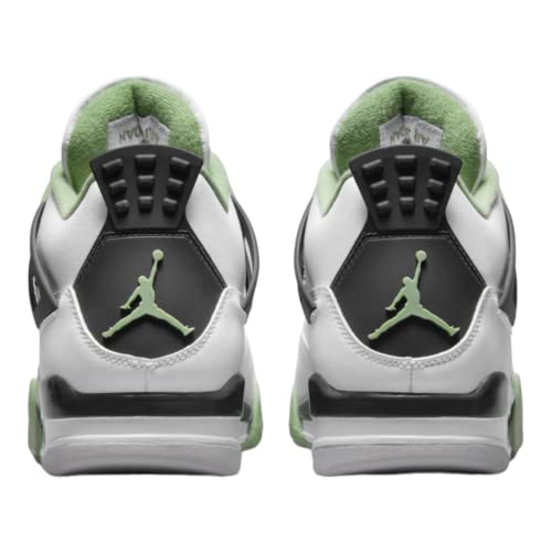 Jordan Air 4 Retro Women's White/Oil Green-Dark Ash AQ9129-103 9