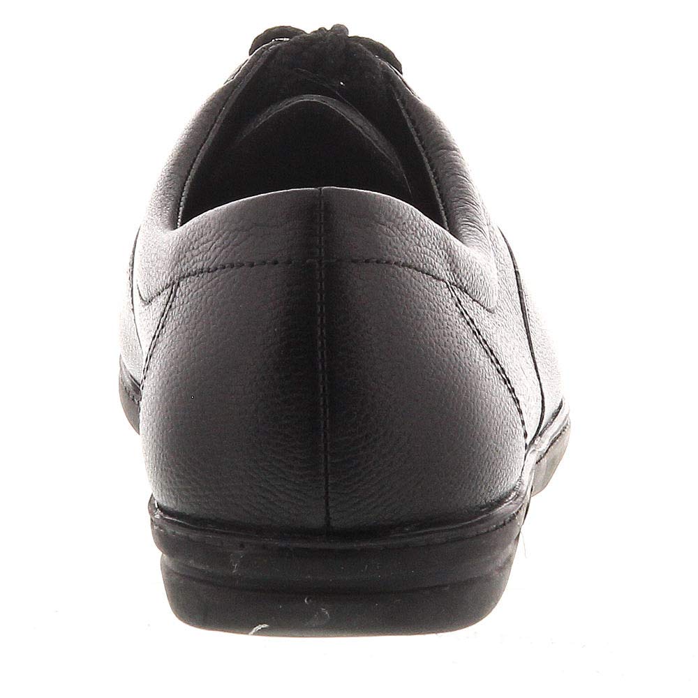 Easy Spirit Women's Motion Lace-Up,Black Leather,8.5 WW US