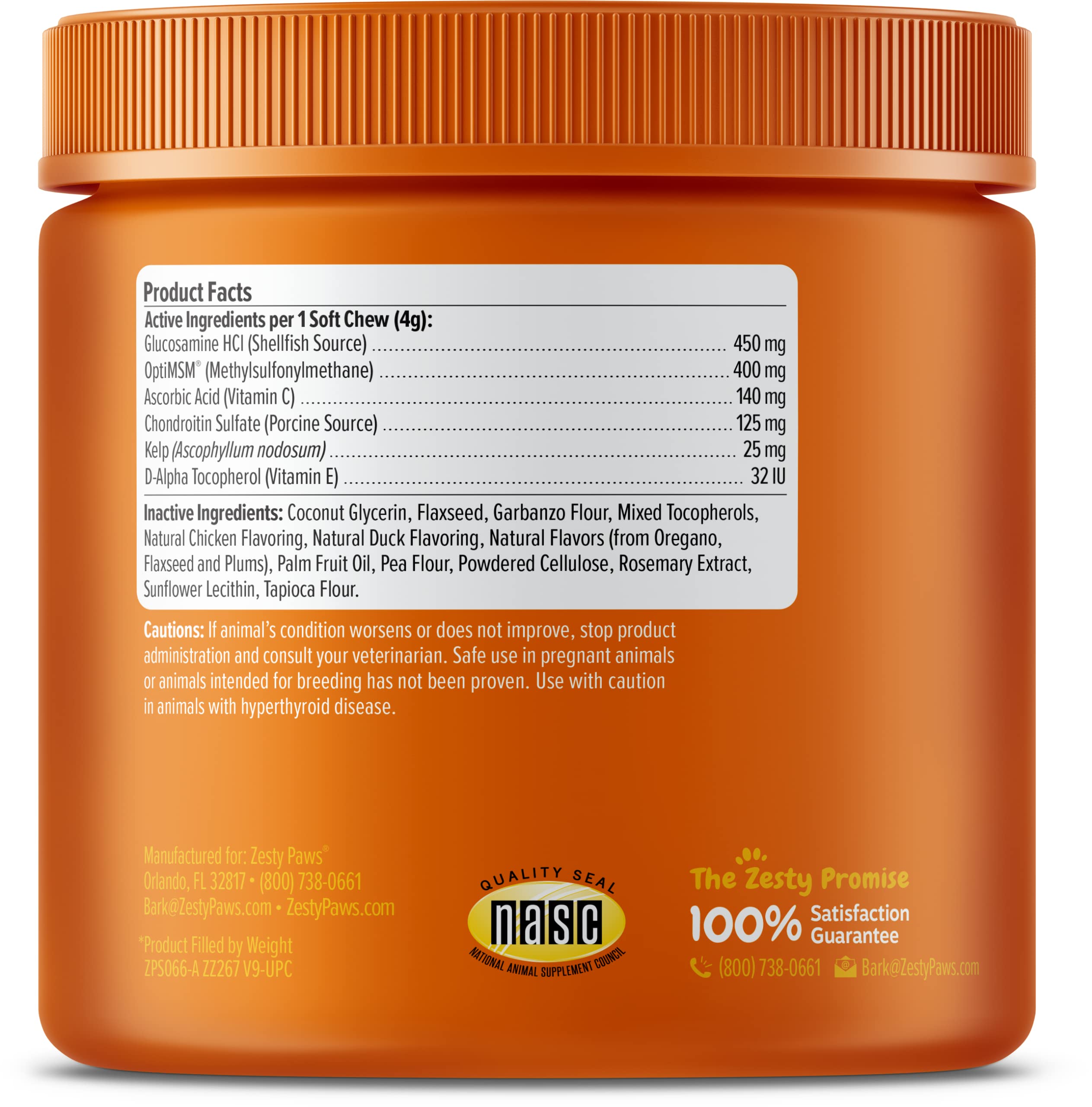 Mobility Bites for Dogs, Hip and Joint, All Ages, Duck, 90 Soft Chews, 12.7 oz (360 g), Zesty Paws Discontinued Listing DO NOT Buy
