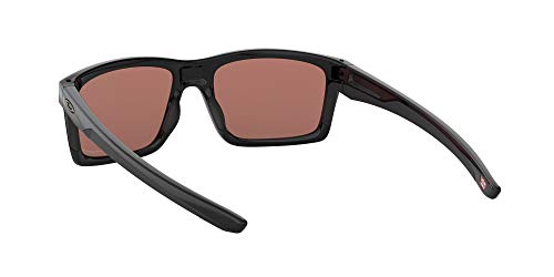 Oakley Men's OO9264 Mainlink Rectangular Sunglasses, Polished Black/Prizm Deep Water Polarized, 61 mm