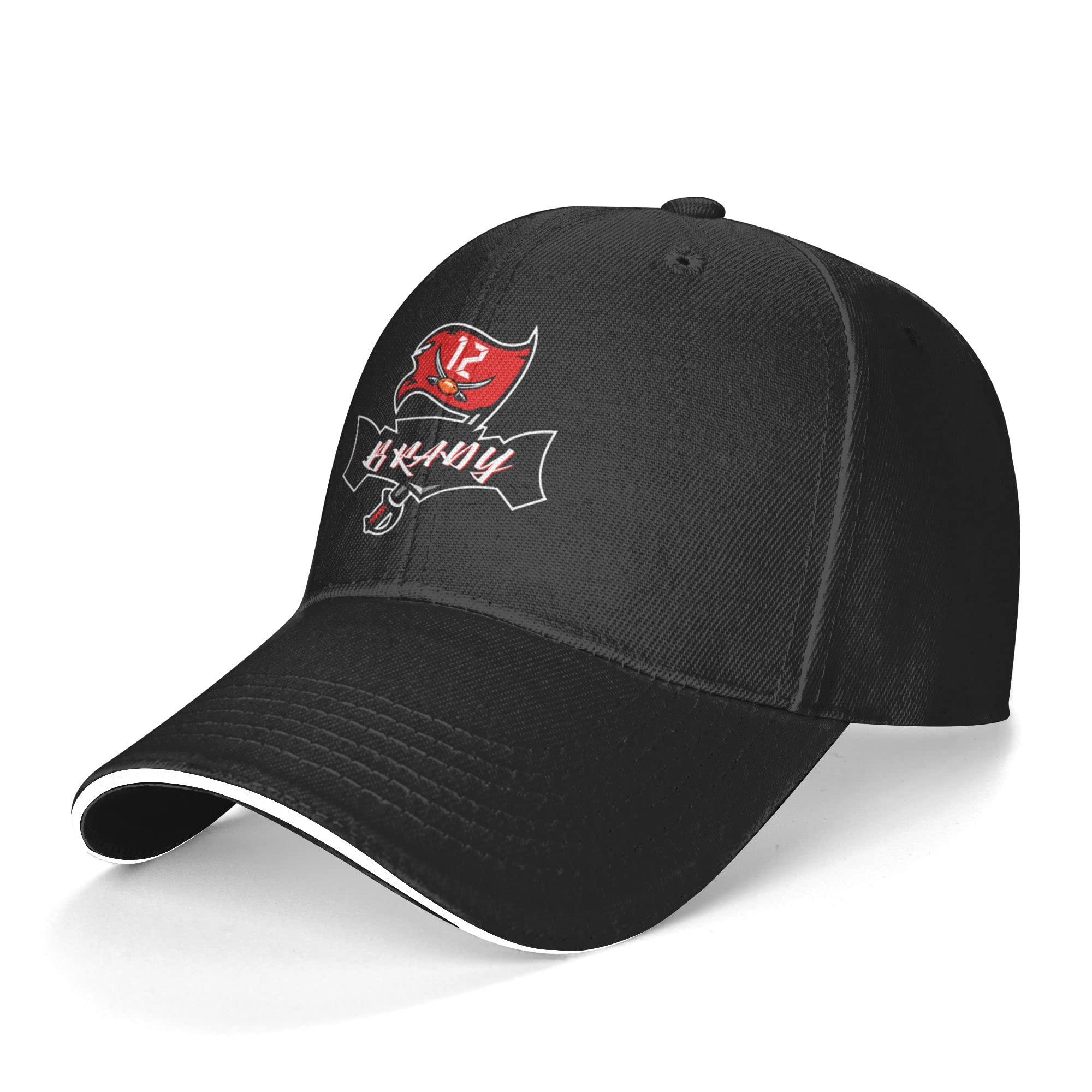 ENFLEEF Men's Printing Baseball Caps Adjustable Cowboy Hat for Men and Women (One Size, Black-a)