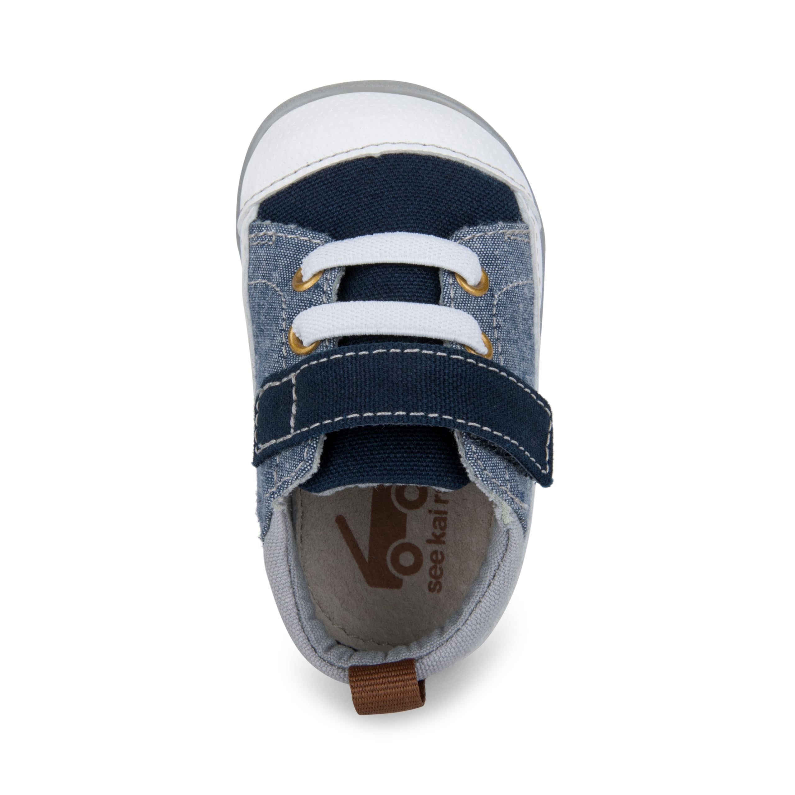 See Kai Run - Stevie II First Walker Shoe for Infants, Navy/Very Hungry Caterpillar, Infant 4