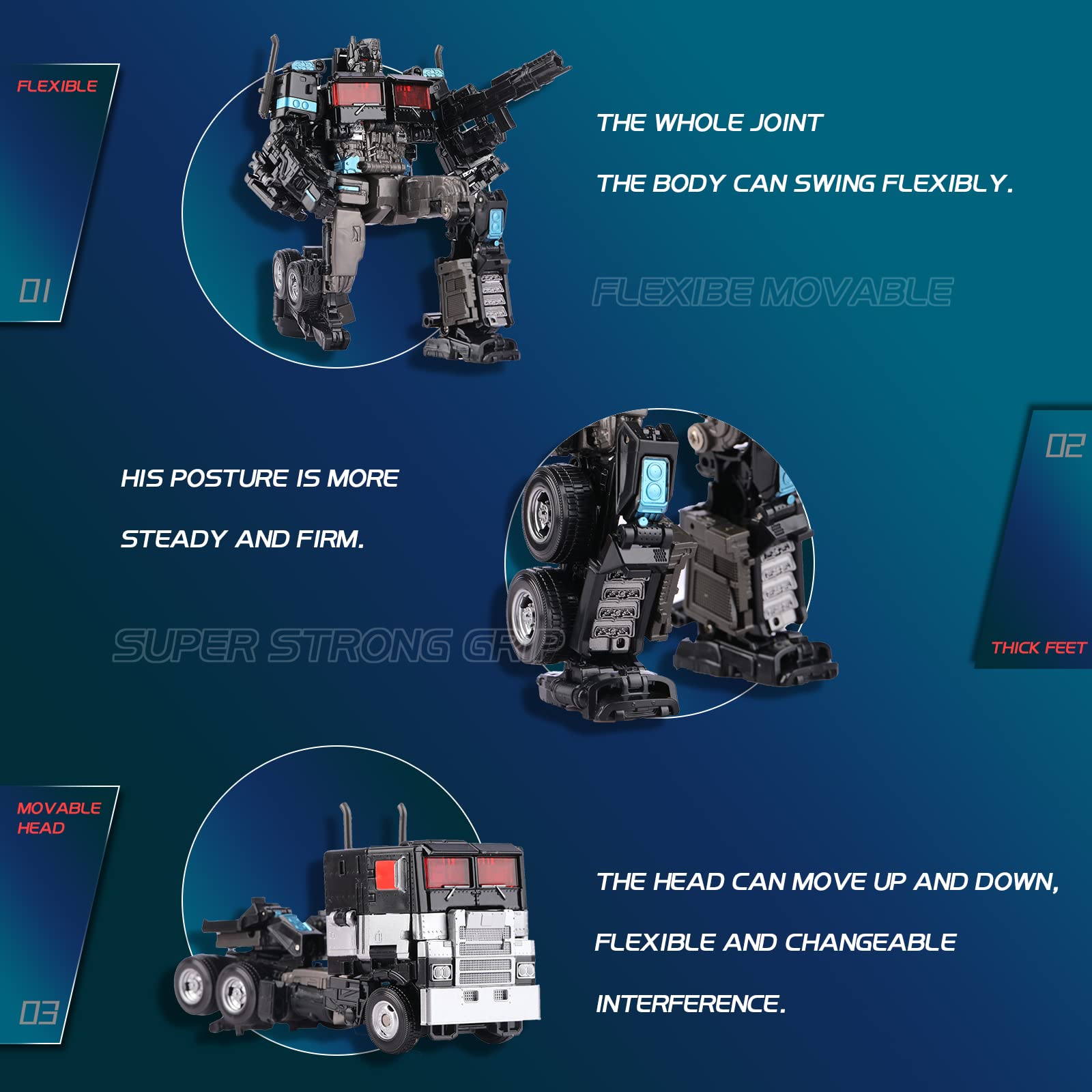 Deformation Car Robot Toy Figure, Auto Transforming Alloy Model, Ideal Gift for Kids & Movie Fans - Red