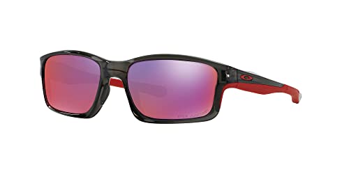 Oakley Mens Chailink OO9247-10 Polarized Ractangular Eyeglasses, Grey Smoke, 57 mm