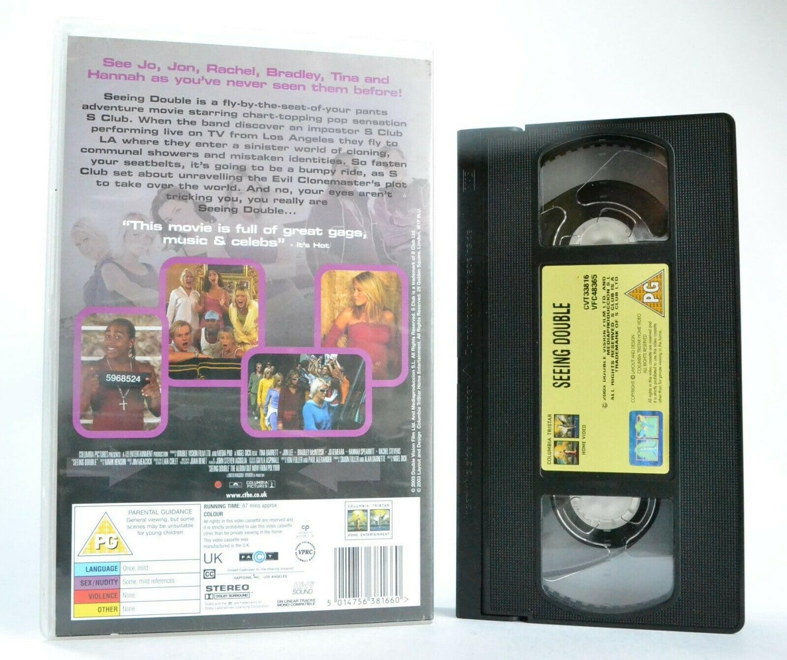 Seeing Double (2003): British Musical Comedy - Large Box - S Club 7 - Pal VHS