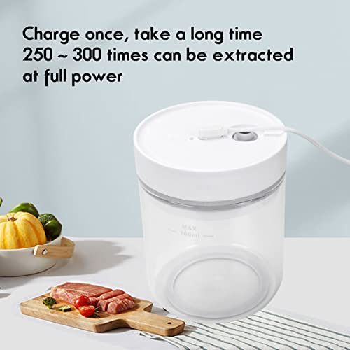 SNADER 0.7L Automatic Vacuum Canister for Coffee & Food Storage ,Electric Smart Coffee Storage Containers with Magnetic Charging & CO2-Release Valve, Glass Food Storage Containers with Lids
