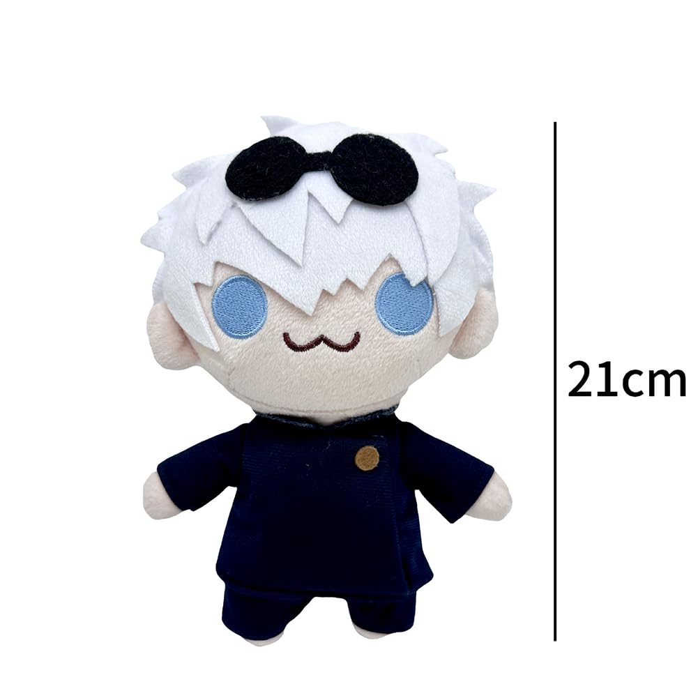 Geto Suguru Anime Soft Figure, 21cm Cute Character Stuffed Pillow Figures Cushion Cartoon Home Sofa Decoration for Fans