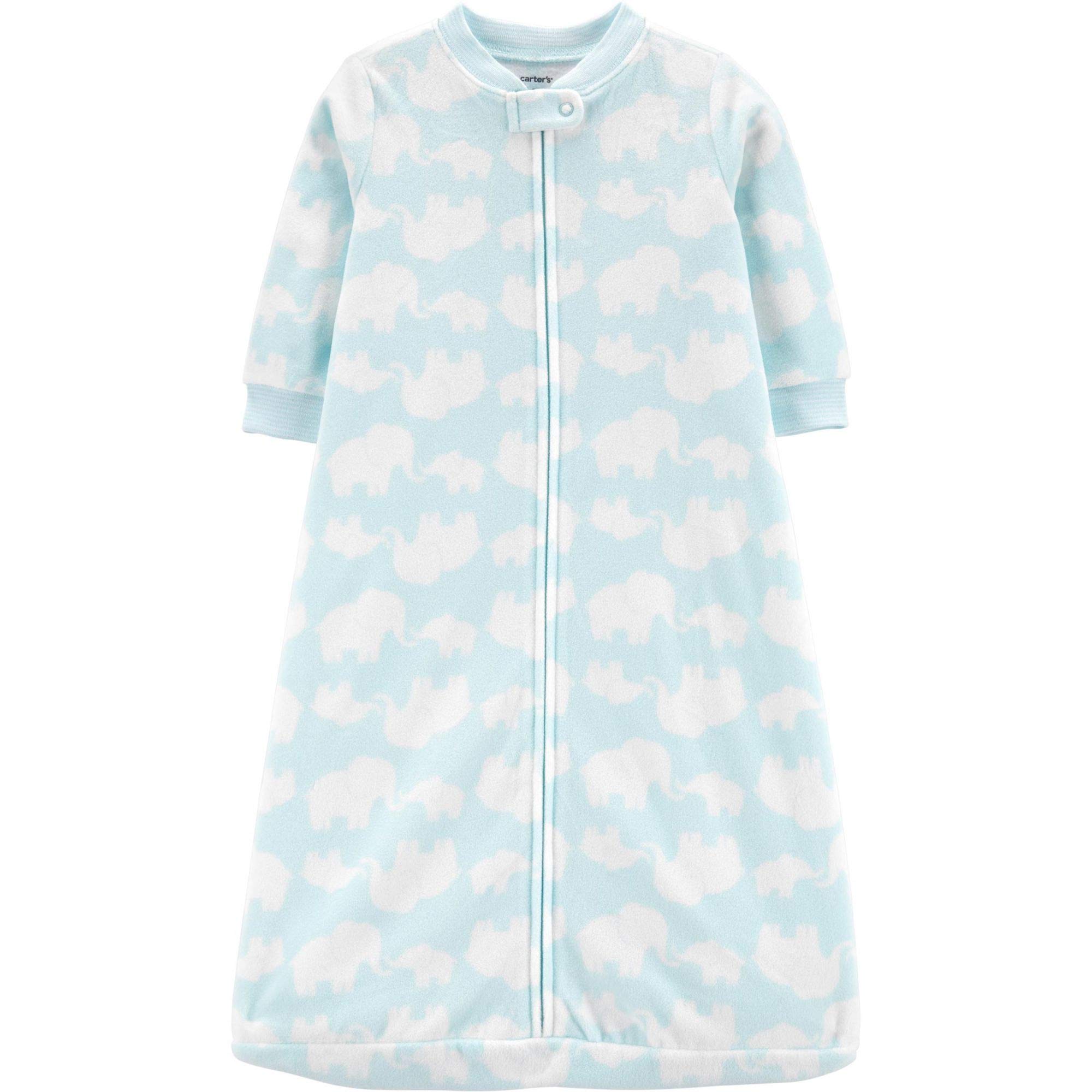Carter's Unisex Baby Fleece Sleepbag Sleepsuit, Elephant, Small / 0-3 Months
