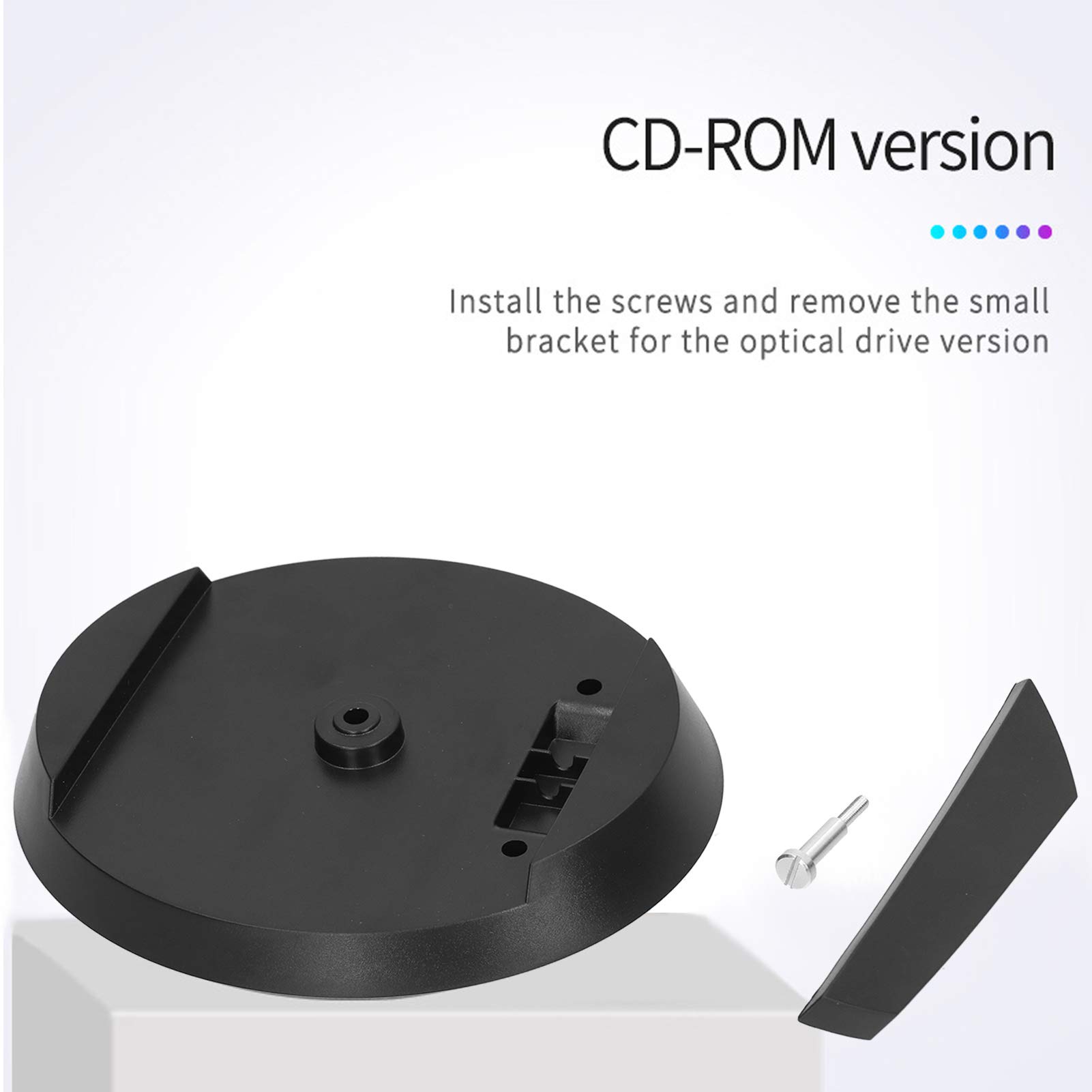 Fdit Game Console Holder, Game Console Base Original with Bottom Hole Design for CD‑ROM Version and Digital Version