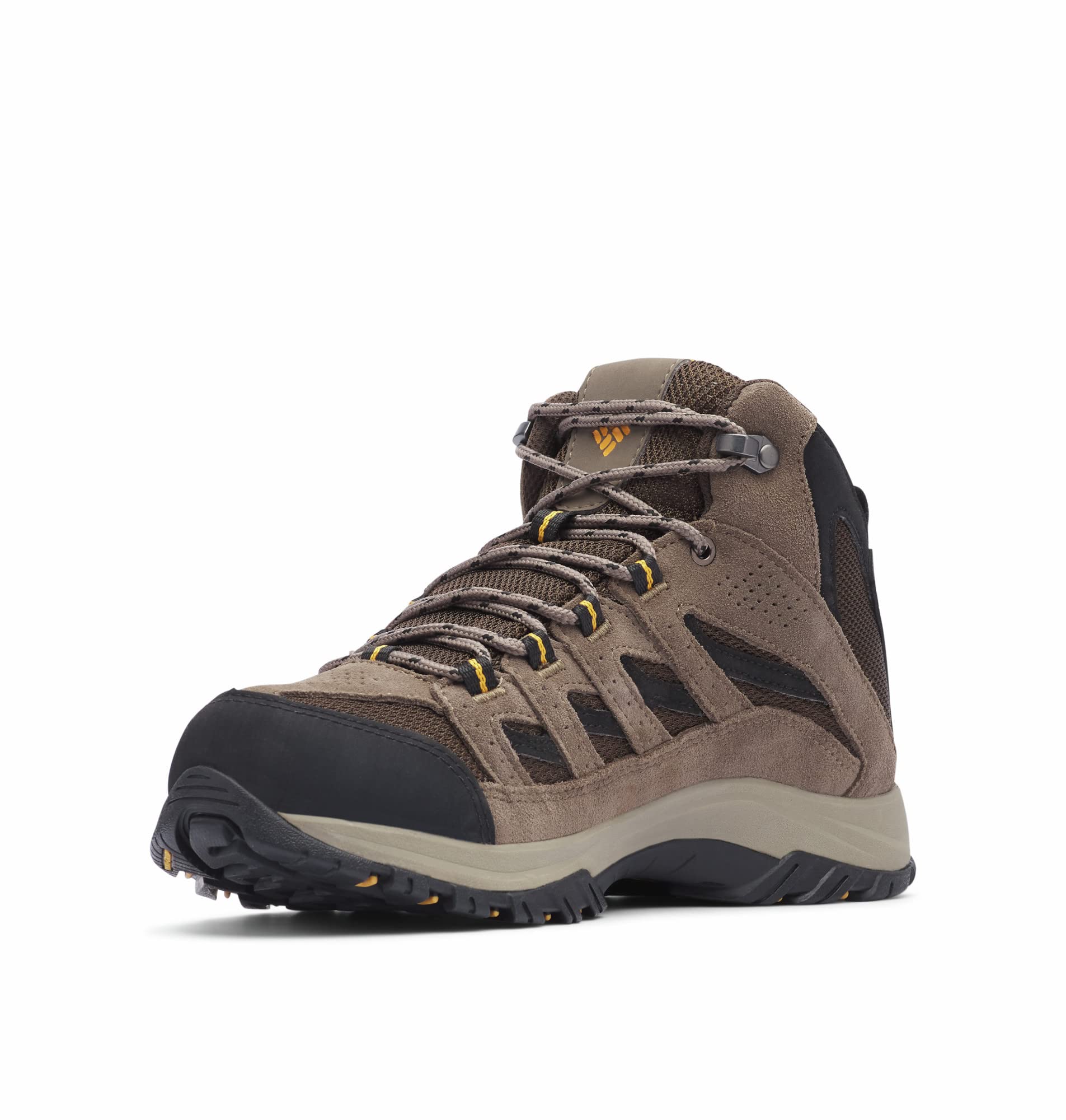 Columbia Men's Crestwood Mid Waterproof, Cordovan/Squash, 10