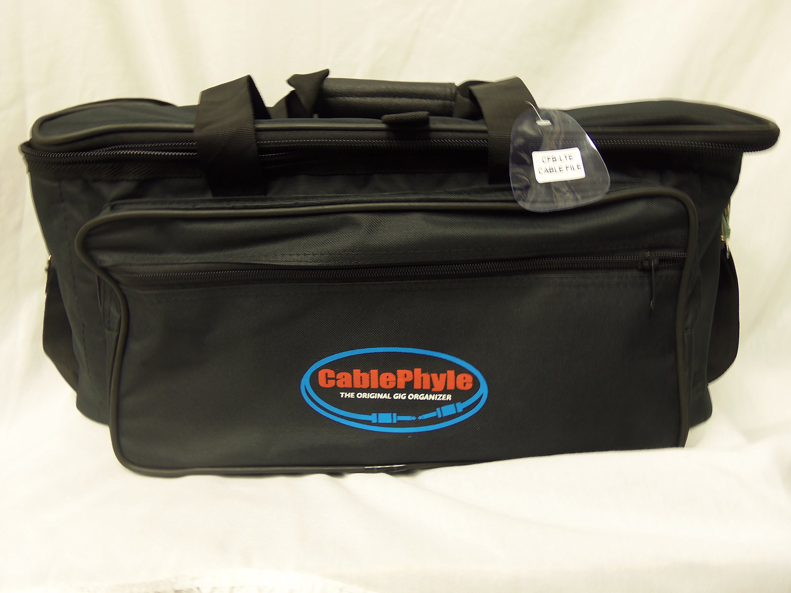 CablePhyle - Professional 12-Slot Cable File Gig Bag, for Cords, Sound Equipment, DJ Gear, Musician Accessories, CFB-LTE
