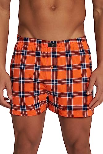 JP 1880 Menswear Big & Tall Plus Size L-8XL 2 Pack of Boxer Shorts orange XX-Large 813060650
