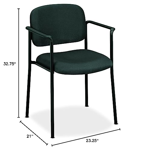 HON Scatter Guest Chair - Upholstered Stacking Chair with Arms, Office Furniture, Charcoal (HVL616)